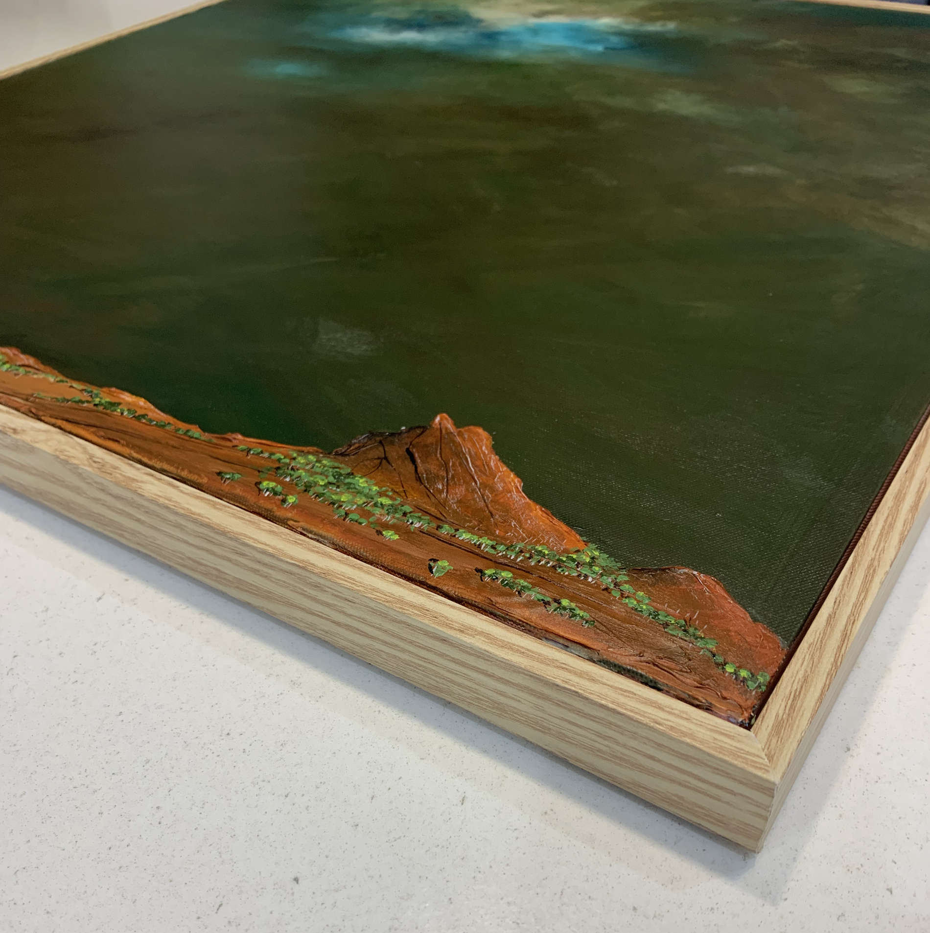 Above The Rich Red Earth FRAMED