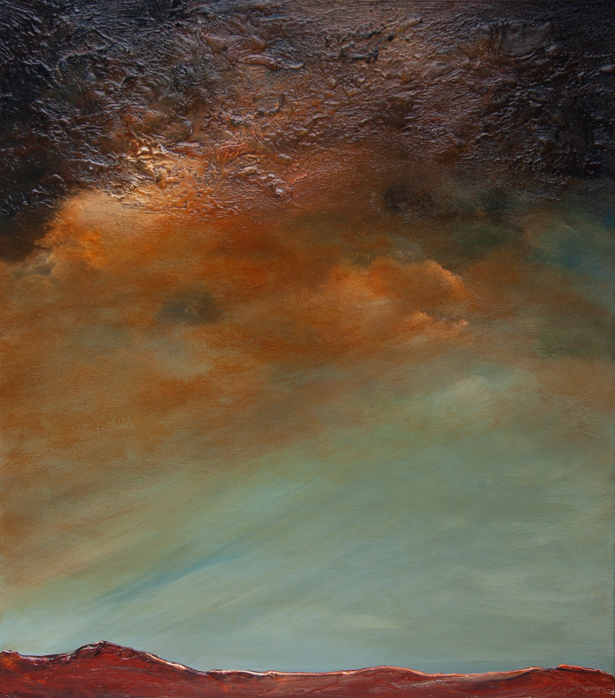 Commission for Michele - Light Beyond The Peaks (Framed)