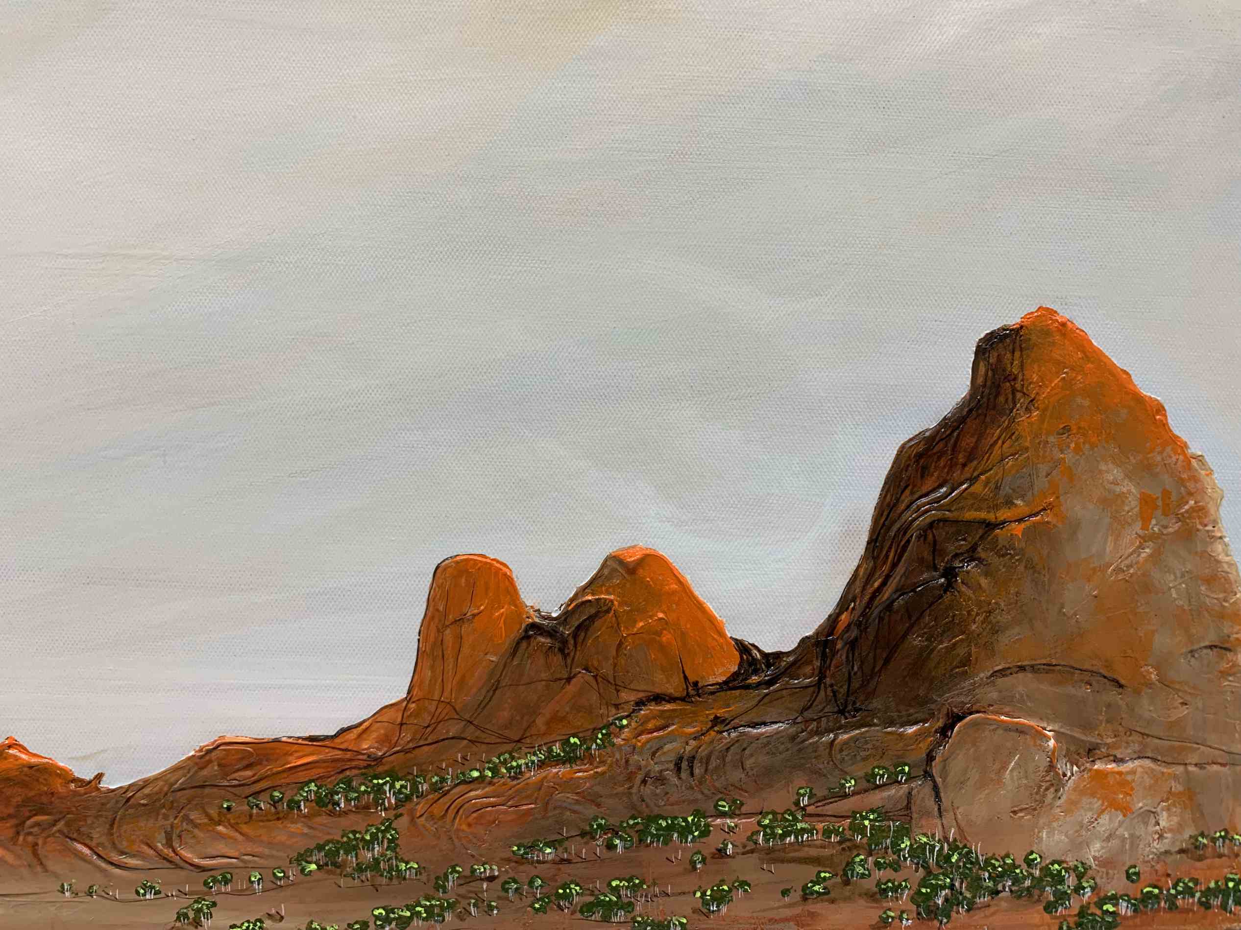 The Dry Orange Land Framed