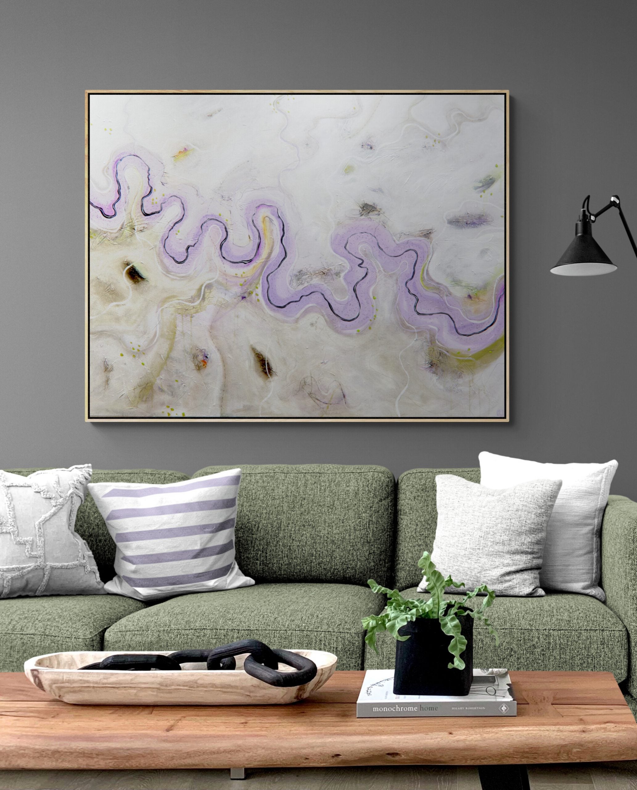 The Meandering Lavender River
