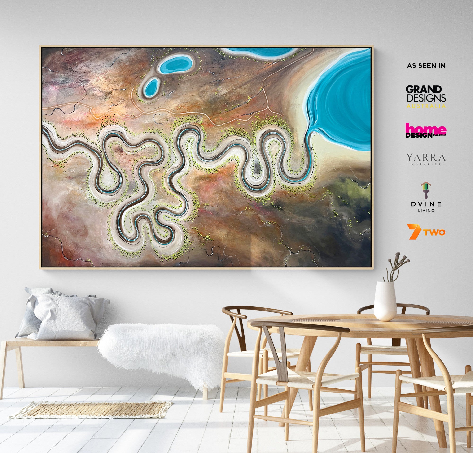 The River's Embrace (180x120cm)