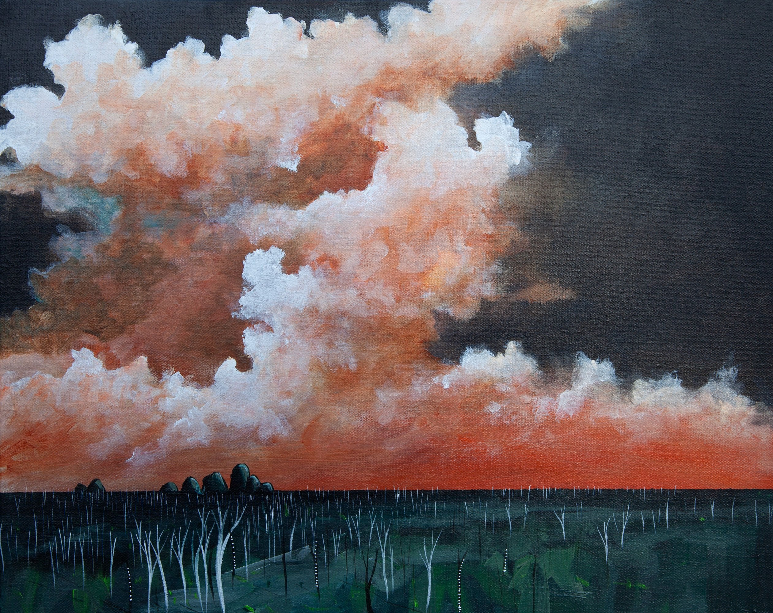 Under The Dusty Sky (50X40CM)